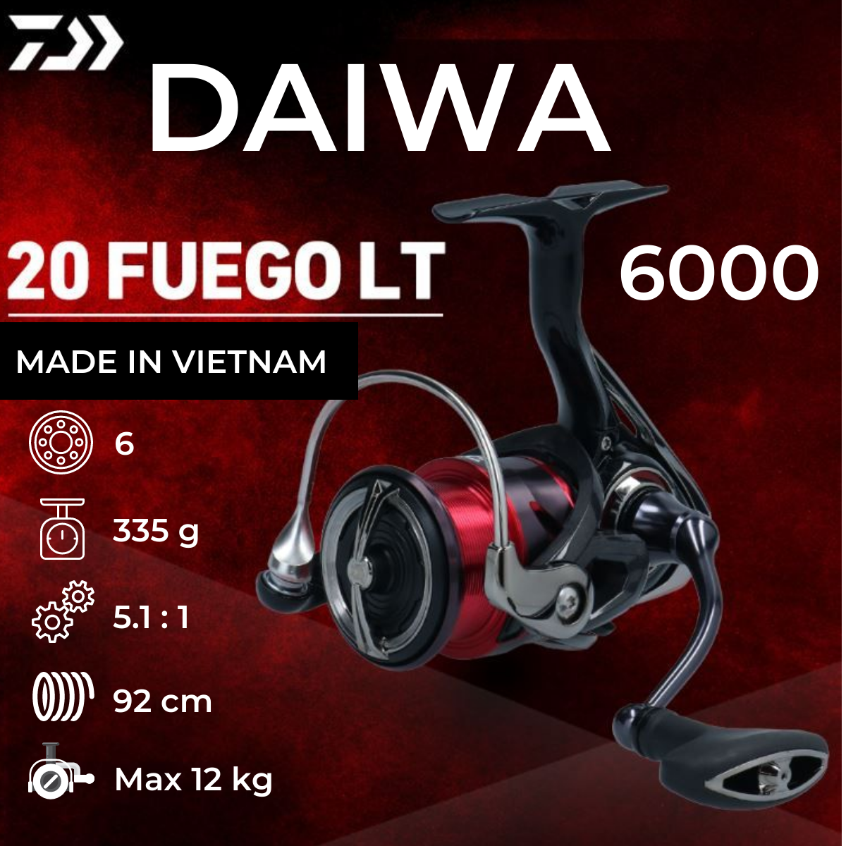 КАТУШКА DAIWA 20 FUEGO LT6000 купить по цене 11910.00 руб. руб. в ...